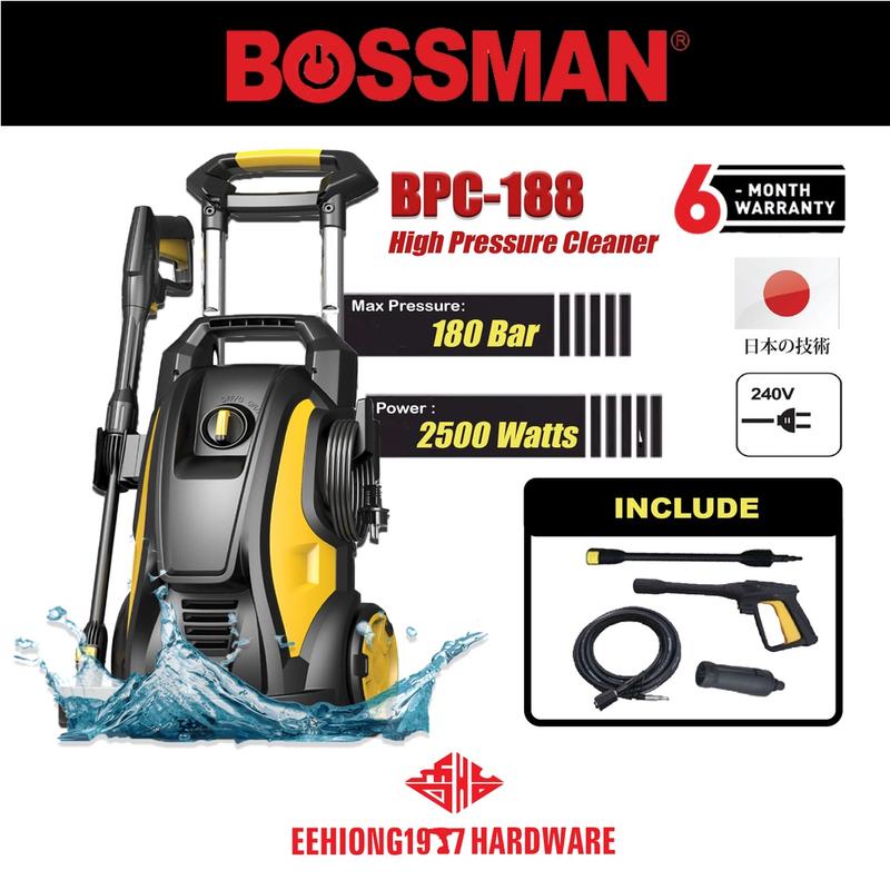 BOSSMAN BPC188 BPC-188 180Bar 2500W Water jet High Pressure Cleaner ...