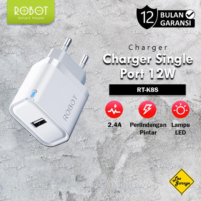 Promo Kepala Charger 5V 2.4A ROBOT RT K8S Garansi Resmi - Kota Bandung ...