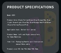 Jual Multiple Colors Joy pad Controller For Nintendo Switch Wireless Gamepad Dual Vibration ...