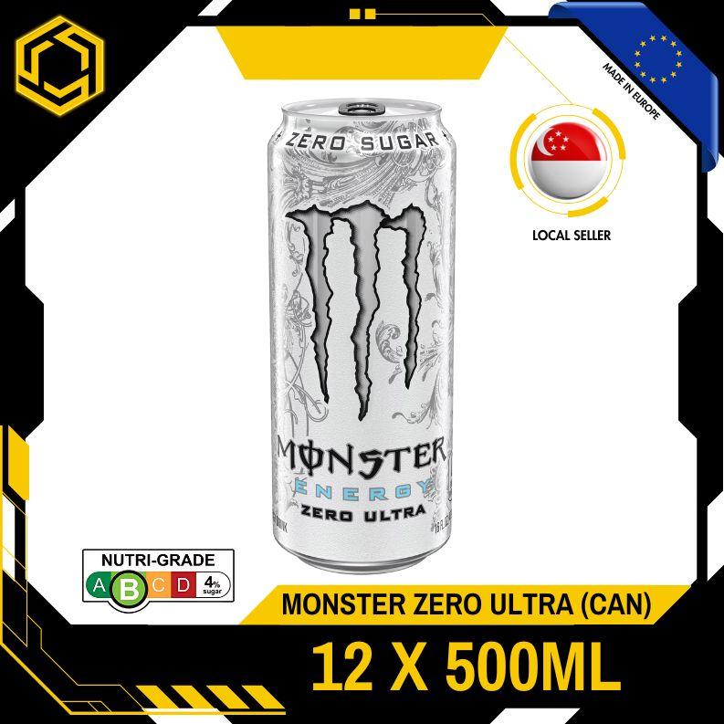 MONSTER ENERGY ULTRA WHITE ZERO EUROPE 500ML X 12 (CAN) - TikTok Shop ...