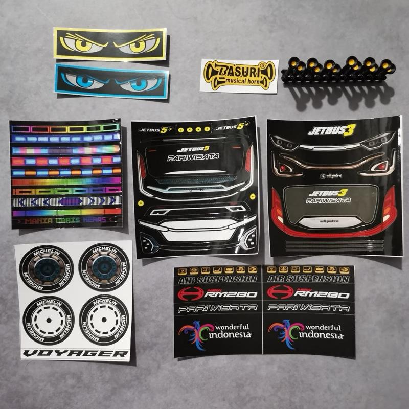 Paket corong kumplit + stiker headlamp jb bus miniatur - Shop | Tokopedia