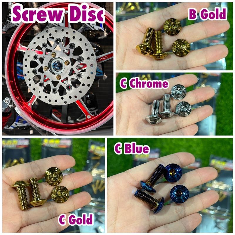Screw Disc depan Disc Belakang 1pcs 4pcs M8x20 Skru Disc Hardware ...