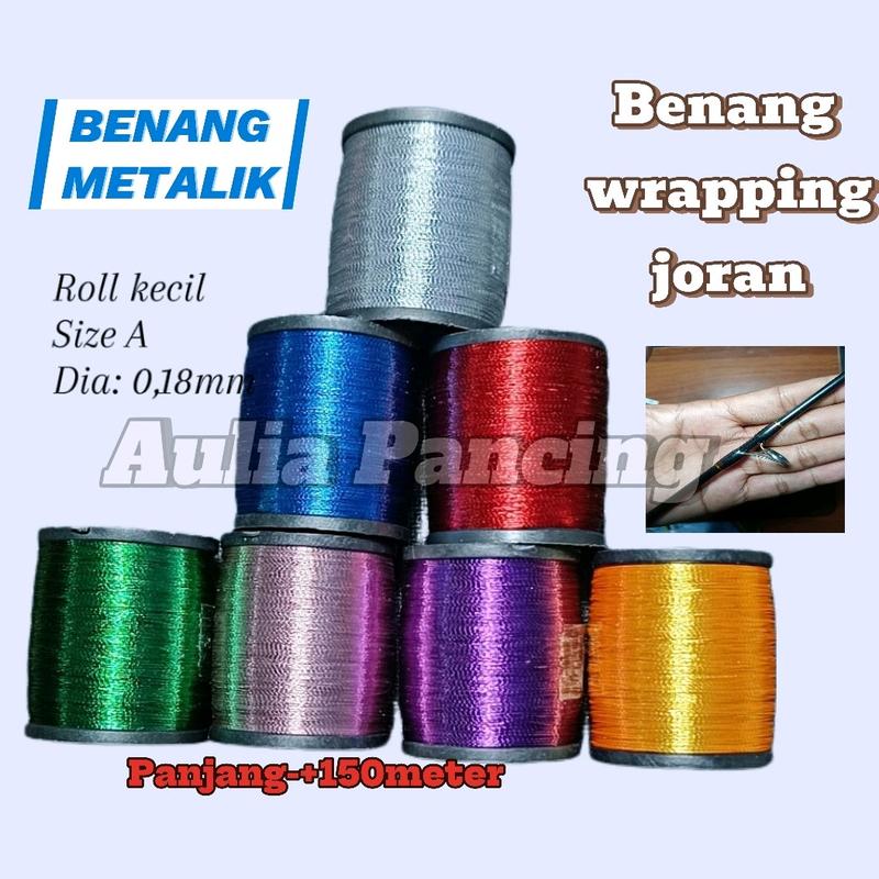 Benang Metalik Benang Wrapping Joran Size A 0,18mm Panjang 150meter ...