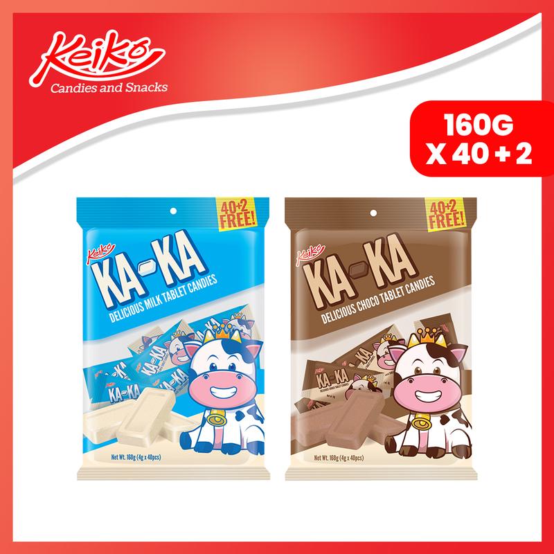 Keiko Ka-Ka Delicious Milk/Chocolate Tablet Candy (40+2 FREE) - TikTok ...