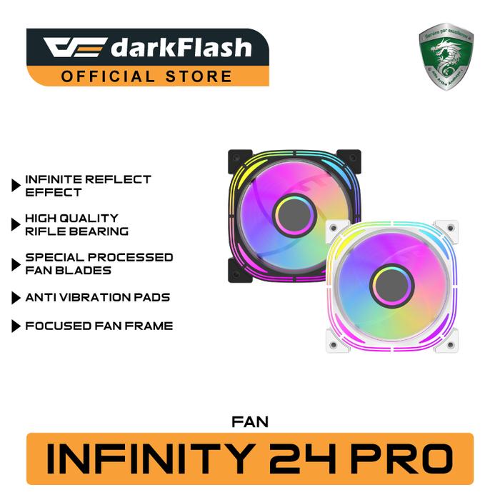 Jual darkFlash INFINITY 24 ARGB Fan [SINGLE Fan] - Merah Muda - Jakarta ...