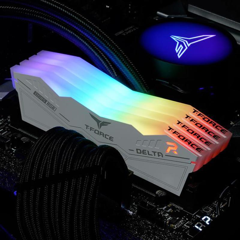 Team Delta RGB 32GB (2x16GB) DDR5 PC 6400 Mhz - White Delta RGB ddr5 ...