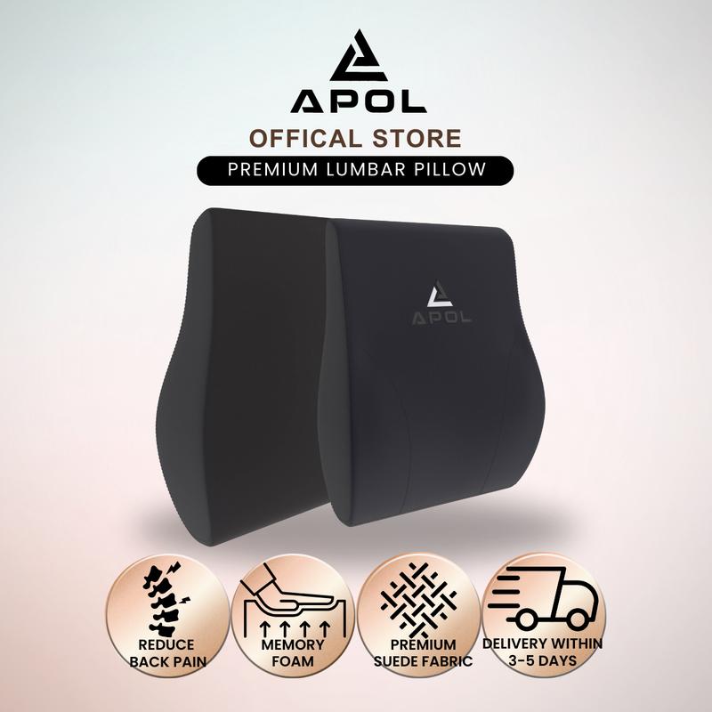 APOL Premium Lumbar Pillow - Velvet, Ergonomic Design, High Grade ...