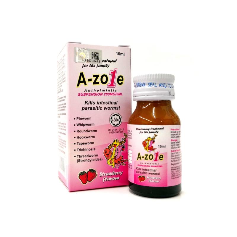 Clearance !! A-Zole Susp. 200mg/5ml (Strawberry) 10ml Exp:03/2025 ...