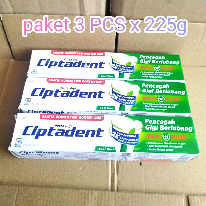 Paket 3 PCS pasta gigi Ciptadent 225g Ada 2 varian cool fres - Shop ...