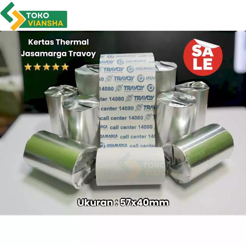 Kertas Thermal Custom Struk Nota Bon Logo Jasamarga Travoy 57x40mm ...