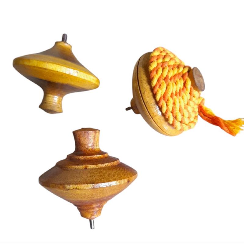 Mainan Tradisional Jadul Gangsing Kayu Panggal dengan Tali - - Shop ...