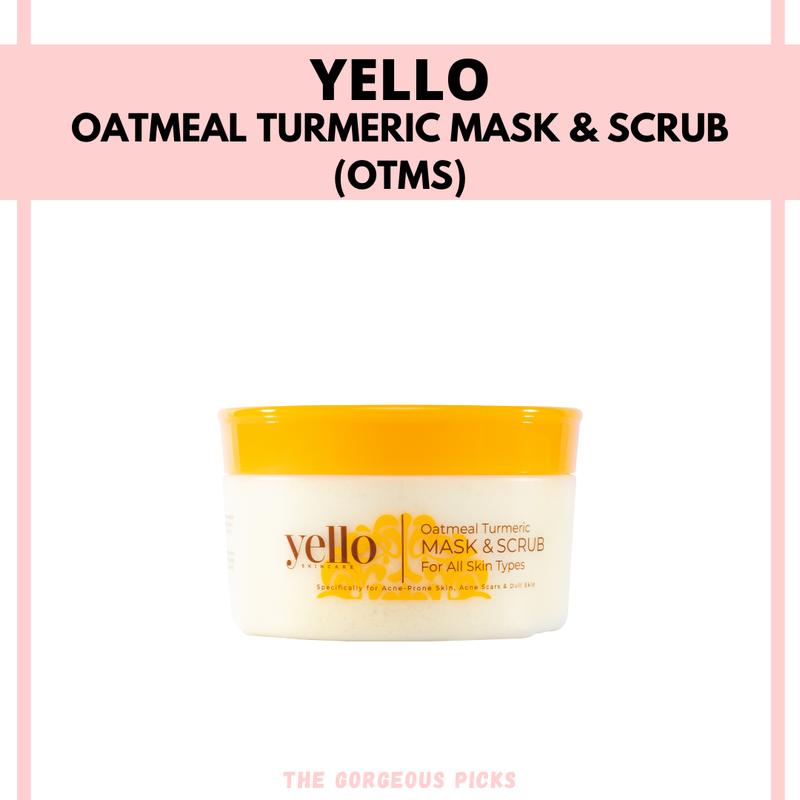 YELLO SKINCARE - OTMS OATMEAL TURMERIC MASK & SCRUB/ Mask Jerawat ...