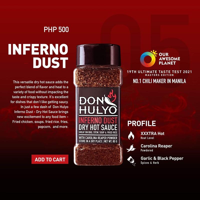 Don Hulyo Dry Hot Sauce - Carolina Reaper Seasoning Powder - - TikTok ...