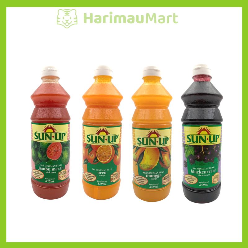 Sunup Fruit Cordial 850ml [Pink Guava, Orange, Mango, Blackcurrant ...