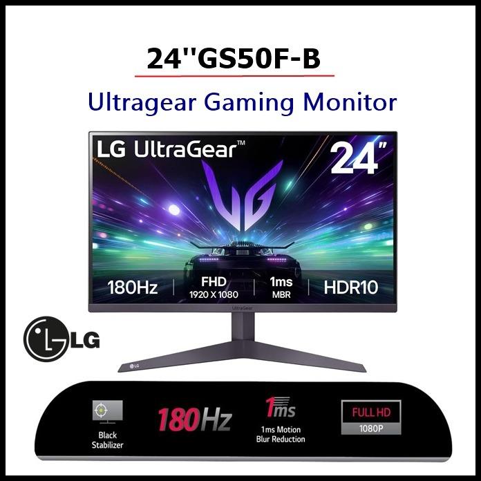 Monitor LG 24" 24GS50F-B UltraGear FHD 180Hz Gaming Monitor 24GS50F-B ...