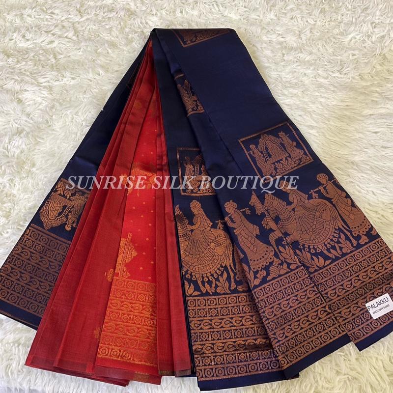 PREMIUM PALLAKU SOFT SILK PATTU SAREE WITH GOLD ZARI / EXCLUSIVE ...