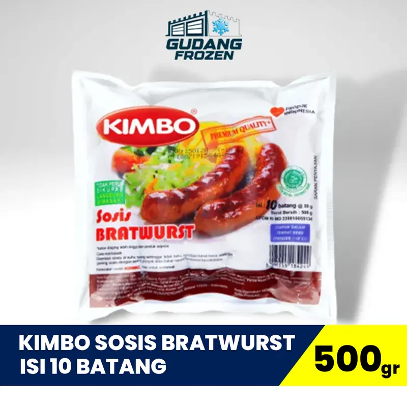 Kimbo Sosis Mini Bratwurst 500 gr - Rasa Gurih Praktis & Lezat - Shop ...