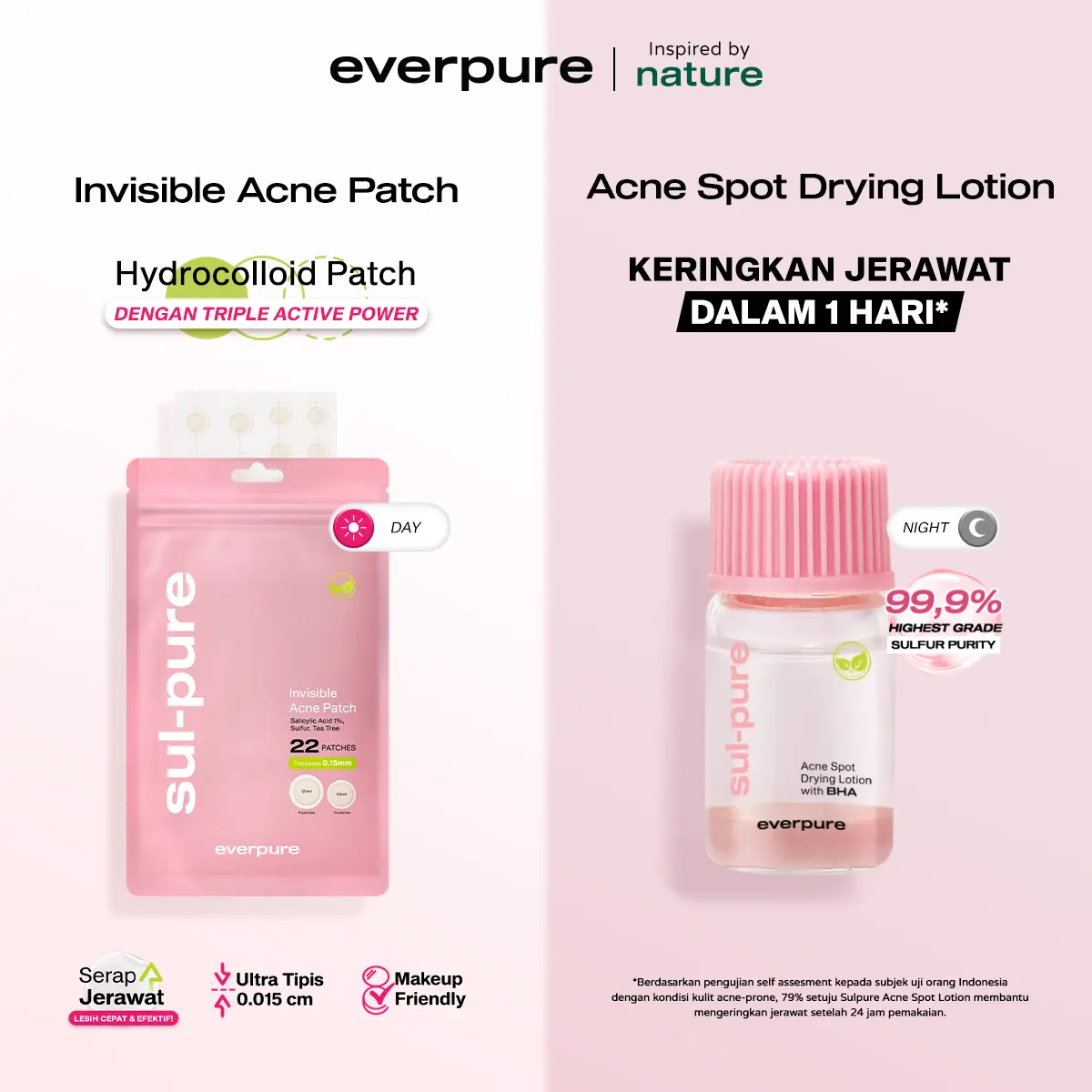 [Exclusive Tiktok] EVERPURE Acne Rescue Kit Bundle | Sulpure Invisible ...