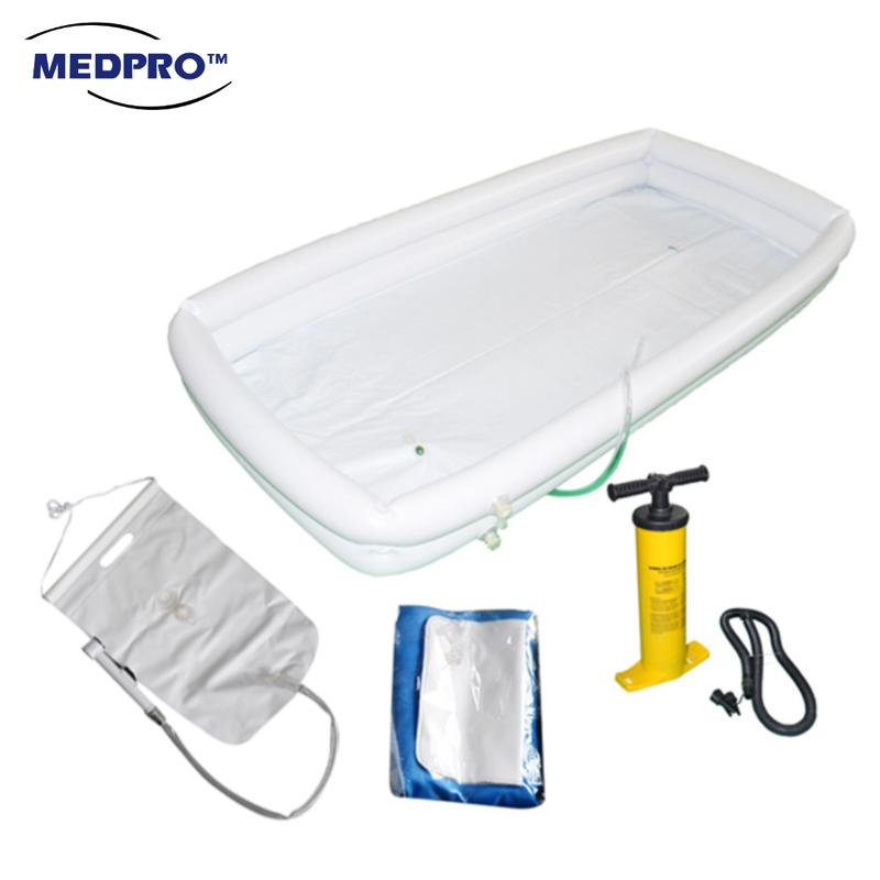 INFLATABLE BED SHOWER BATH BASIN FULL SET WITH AIR PUMP & ELECTRIC ...