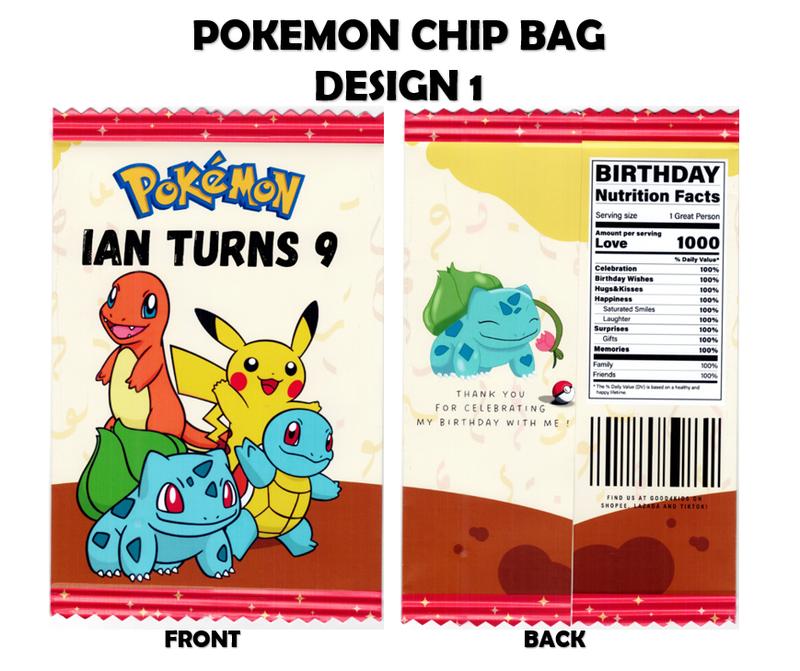 (SG Seller) Pokemon Characters Birthday Theme Goodie Bags - Pokemon ...
