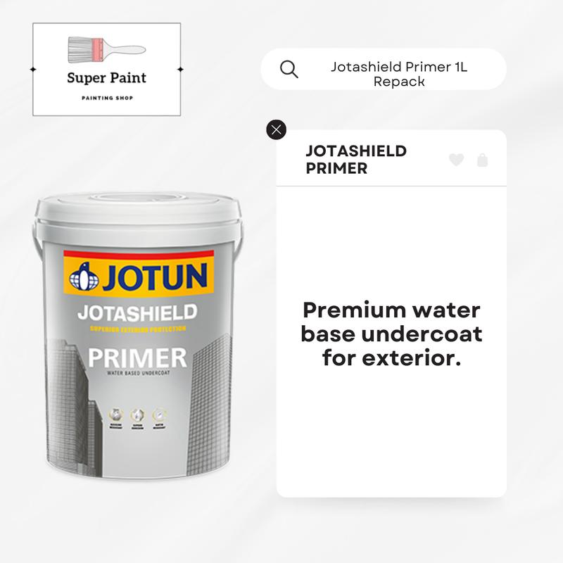 Jotun Jotashield Primer 1L Re-pack Undercoat for Exterior - TikTok Shop ...
