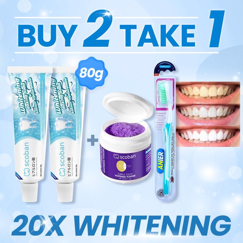 【Buy 1 Free 2】Scoban WhiteningToothpaste*200g+ Scoban Whitening ...