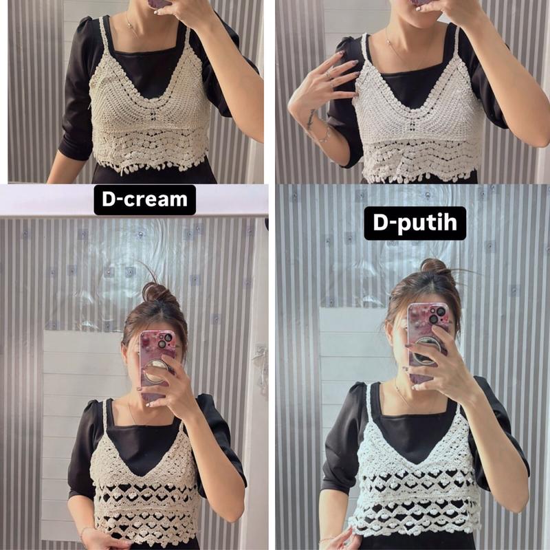 Vest rajut wanita Pendek summer top Rompi - Shop | Tokopedia