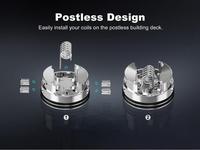 Jual DEAD RABBIT MINI RDA 22MM SINGLE COIL BY HELLVAPE - BLACK ...
