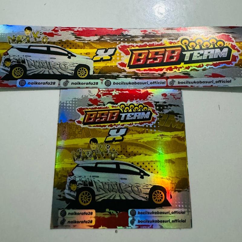 Stiker Naiko X BSB team hologram 2pcs - Shop | Tokopedia