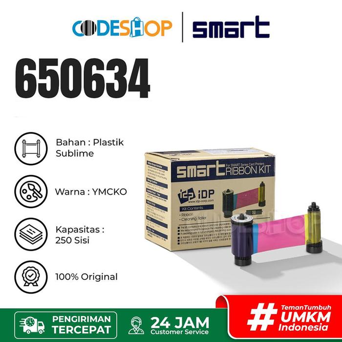 Promo IDP RIBBON KIT ID CARD PRINTER SMART 30s COLOR YMCKO ( PN ...
