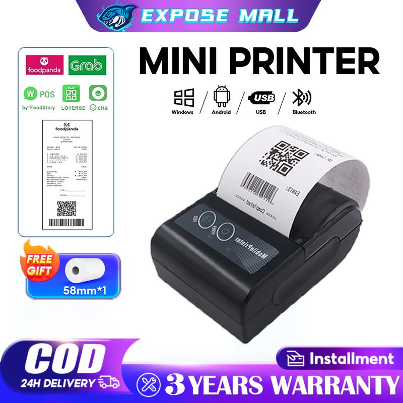 EXPOSE Bluetooth Printer Receipt Printer IOS Apple Receipt 58mm ...