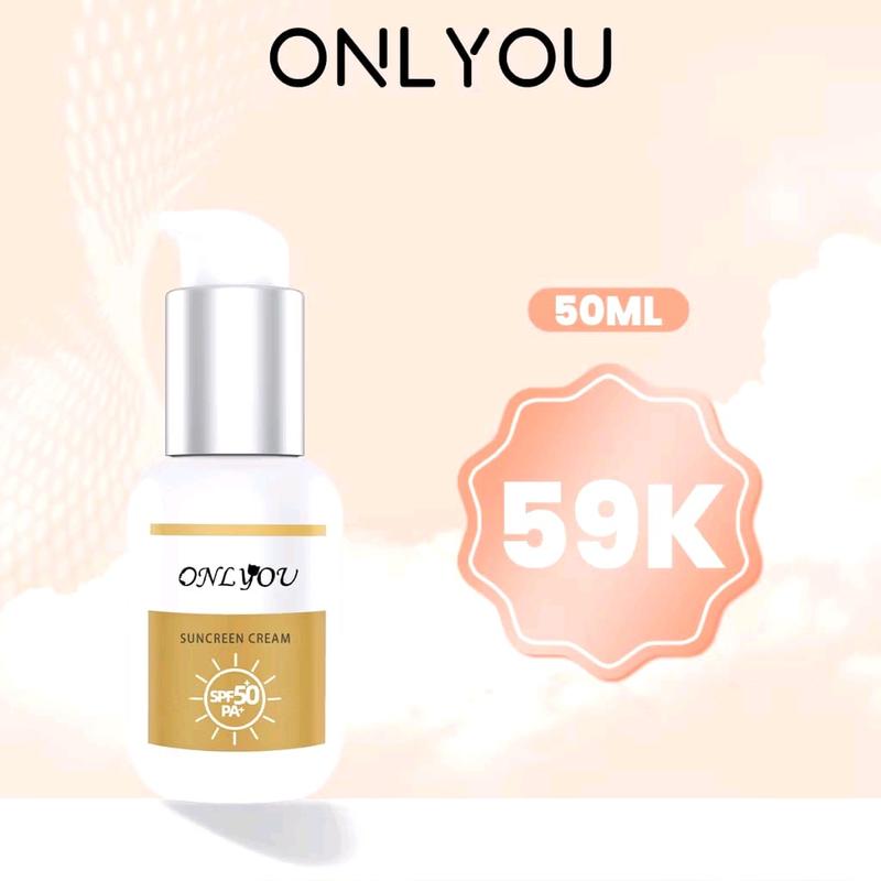 [ BPOM Certification] ONLYOU Sunscreen cream SPF 50 PA+++ 50ML Face ...