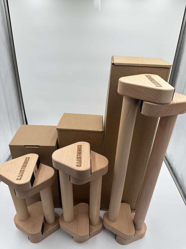Wooden Parallettes for Calisthenics ( PAIR )New Designs - TikTok Shop ...