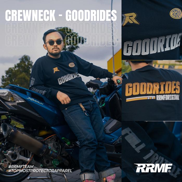 Jual RRMF Official Crewneck Good Riders Kaos Pria Rider Longsleeve New ...