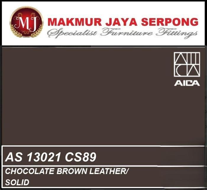 Jual HPL AICA ASIA AS 13021 CS89 - CHOCOLATE BROWN LEATHER I SOLID ...