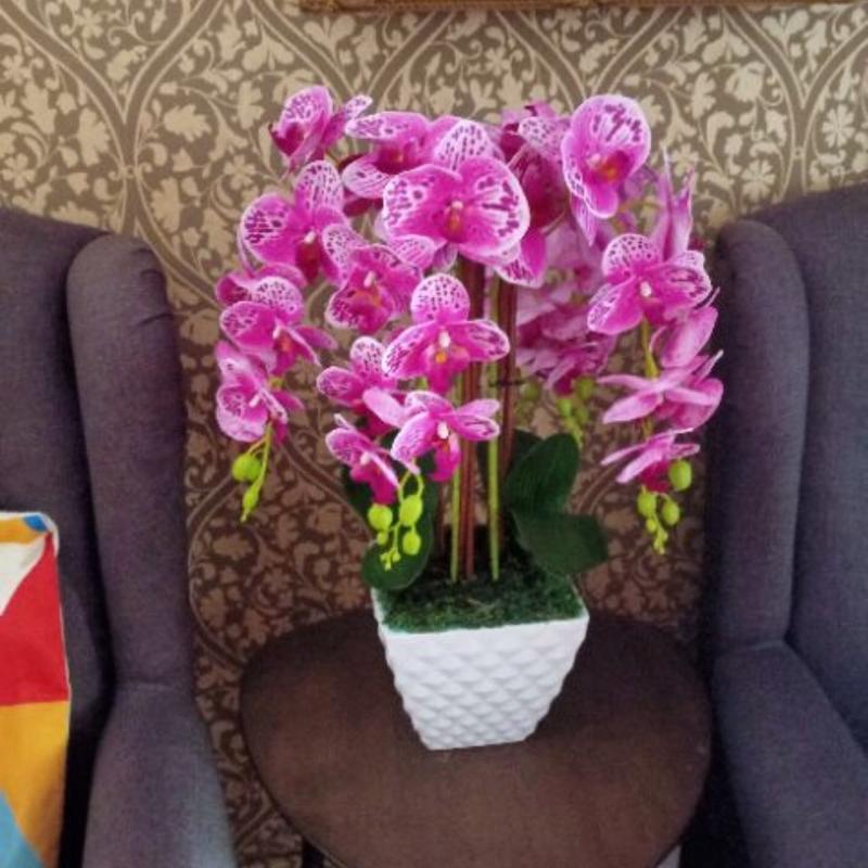 Orkid latex 5 tangkai siap gubah - TikTok Shop Malaysia