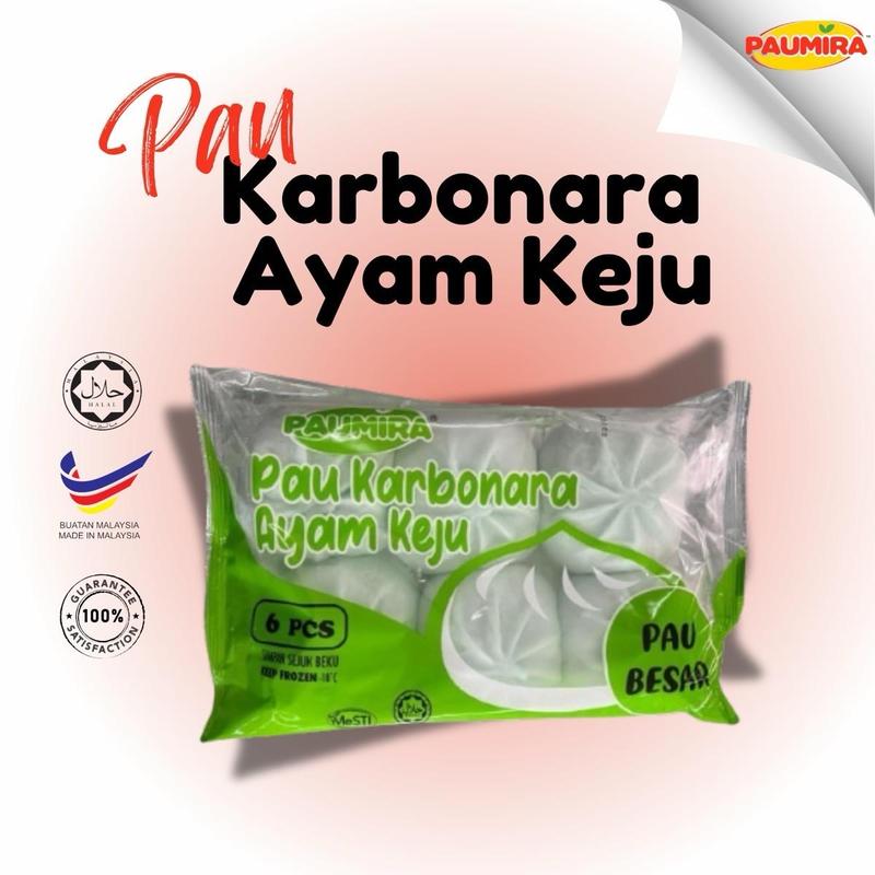 Pau Mira HQ Pau Berperisa Karbonara Ayam Keju Besar 6pcs Frozen ...