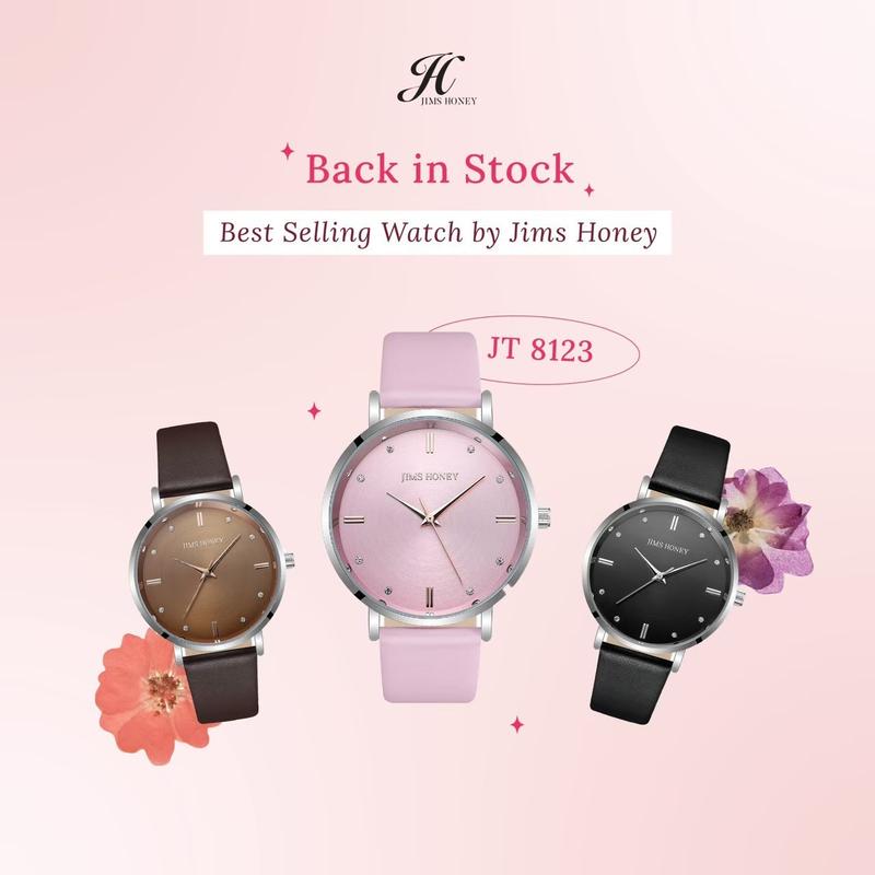 Jims Honey Jam Tangan Wanita Jt 8123 (Free Box + Baterai) Berlian - Shop | Tokopedia