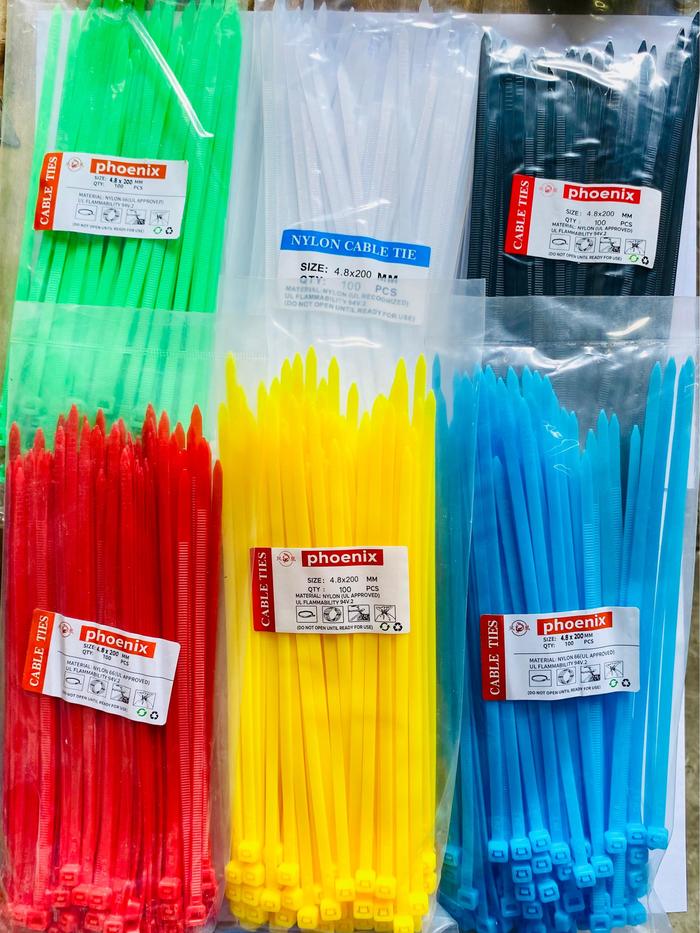 Jual Kabel Ties/Cable Tie - 4.8 x 200mm (20cm) CV 200 - (1 pack isi ...