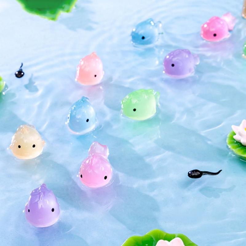 Fat Fish Statue Decorative Luminous Fat Fish Colorful Simulation ...