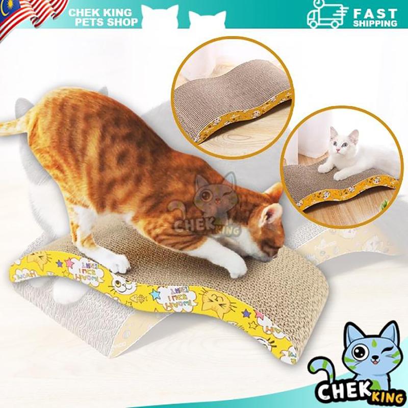 Papan Penggaru Kucing Mainan Kucing M Shape Cat Scratch Boar - TikTok ...