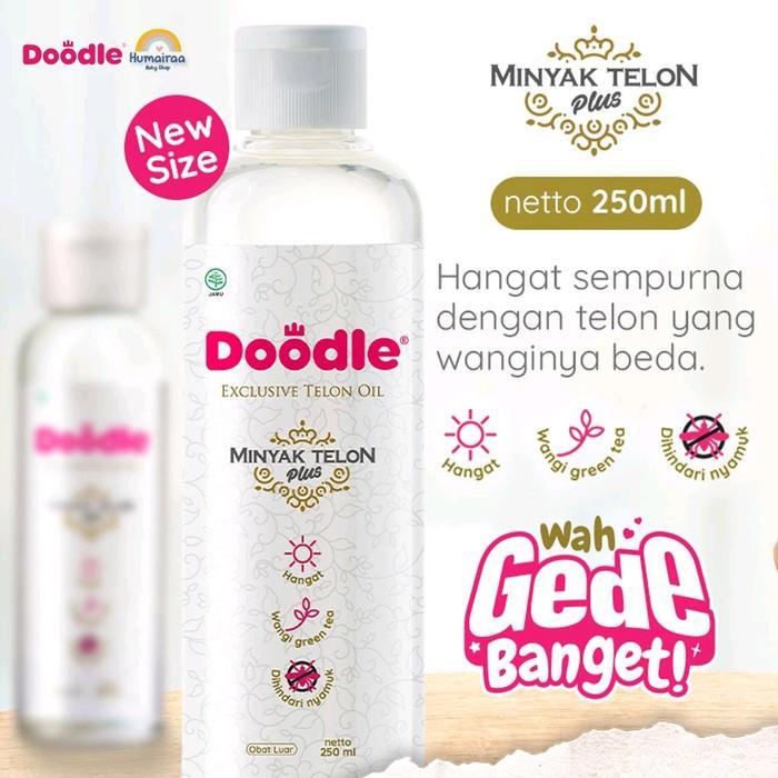 Doodle Telon Oil Aromatic Greentea Jumbo 250 ML Minyak Telon Bayi ORI ...