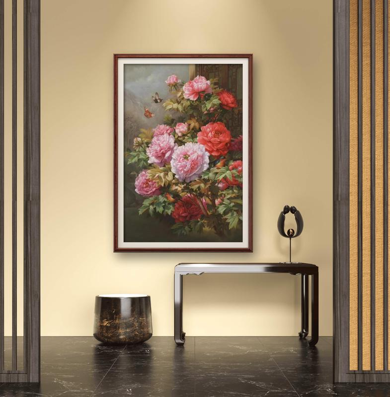 National Colors and Fragrance WuGe Art Oil Painting Desk Office ...