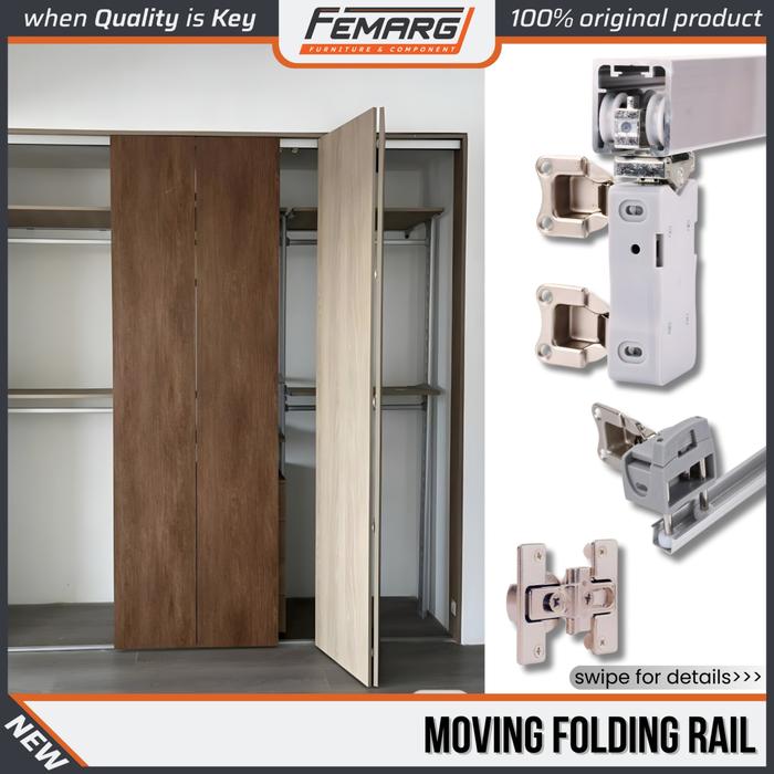Jual moving folding rail FEMARG | rel roda kabinet pintu lemari sliding ...