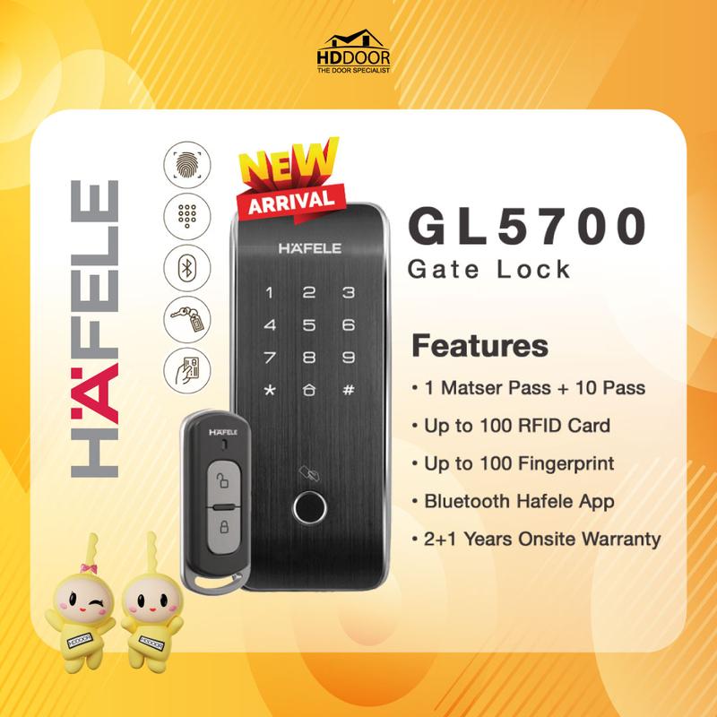 Hafele GL5700 Premium Level-Dual Fingerprint Gate Lock - CEE - TikTok ...
