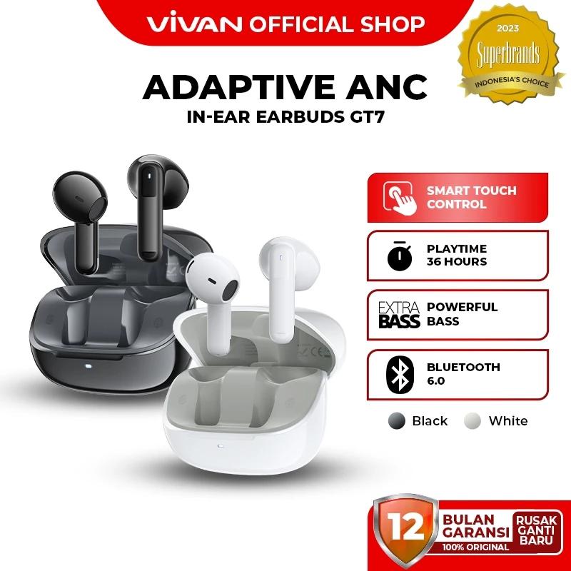 VIVAN TWS Adaptive ANC ENC Infinity GT7 Bluetooth 6.0 Low Latency ...