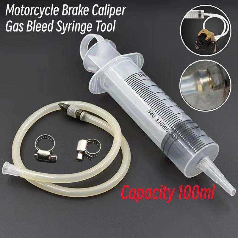 100ml Motorcycle Brake Caliper Gas Bleeder Syringe Tool Universal ...