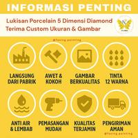 Jual Lukisan Porcelain 5D Diamond Pajangan Dinding Custom Foto Mewah ...