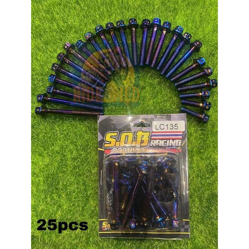 Ride Wild Screw Engine Y15zr Y16 LC135 4S RS150 Gold Blue CHROME ...