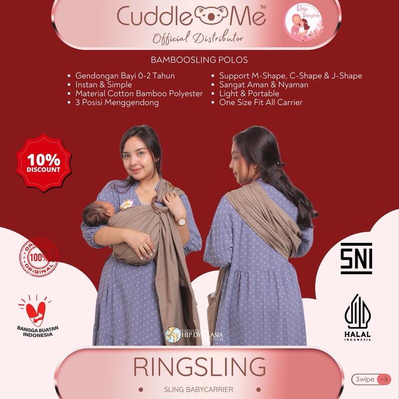Gendongan Bamboo sling solid cuddleme Bayi Gendong - Shop | Tokopedia